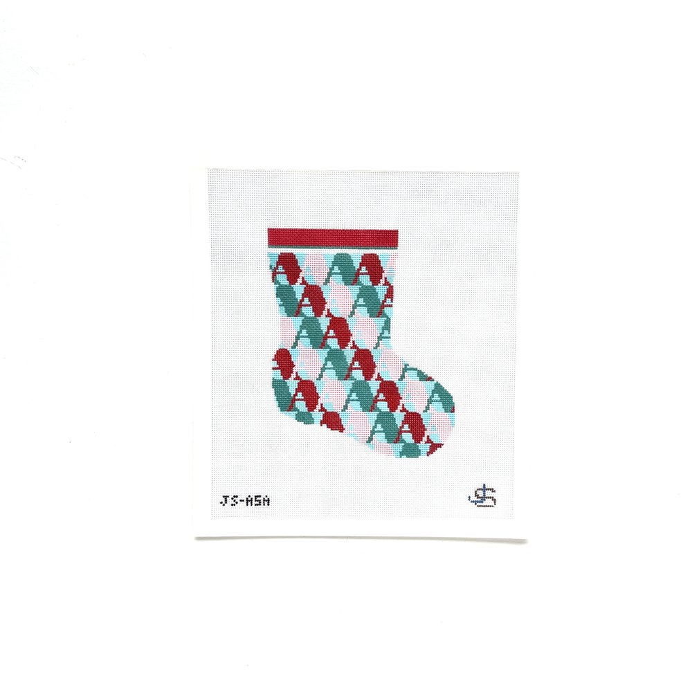Mini Stocking Letter A Jeni Sandberg – Artful Stitches