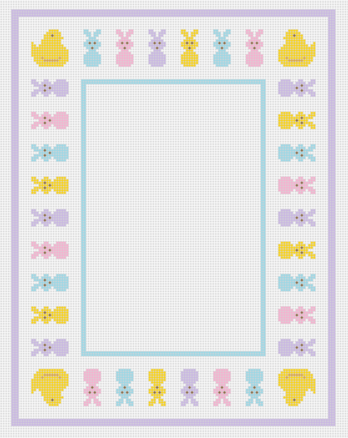 Peeps Frame (for 4x6 photo either direction) – Artful Stitches