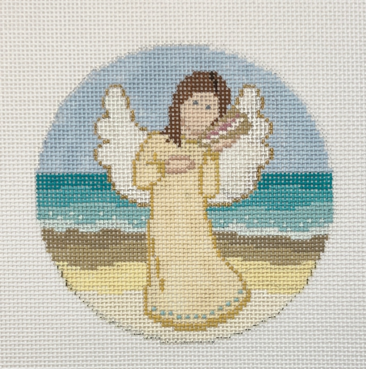Beach Angel (with Conch Shell) – Artful Stitches